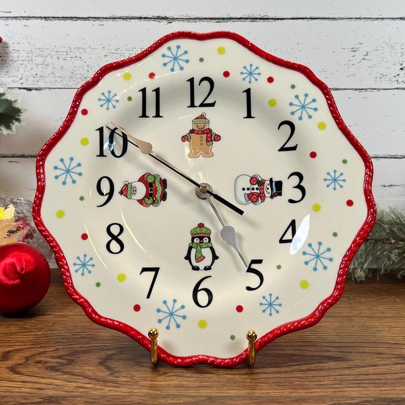 Hand Painted Desk Clock - Etsy