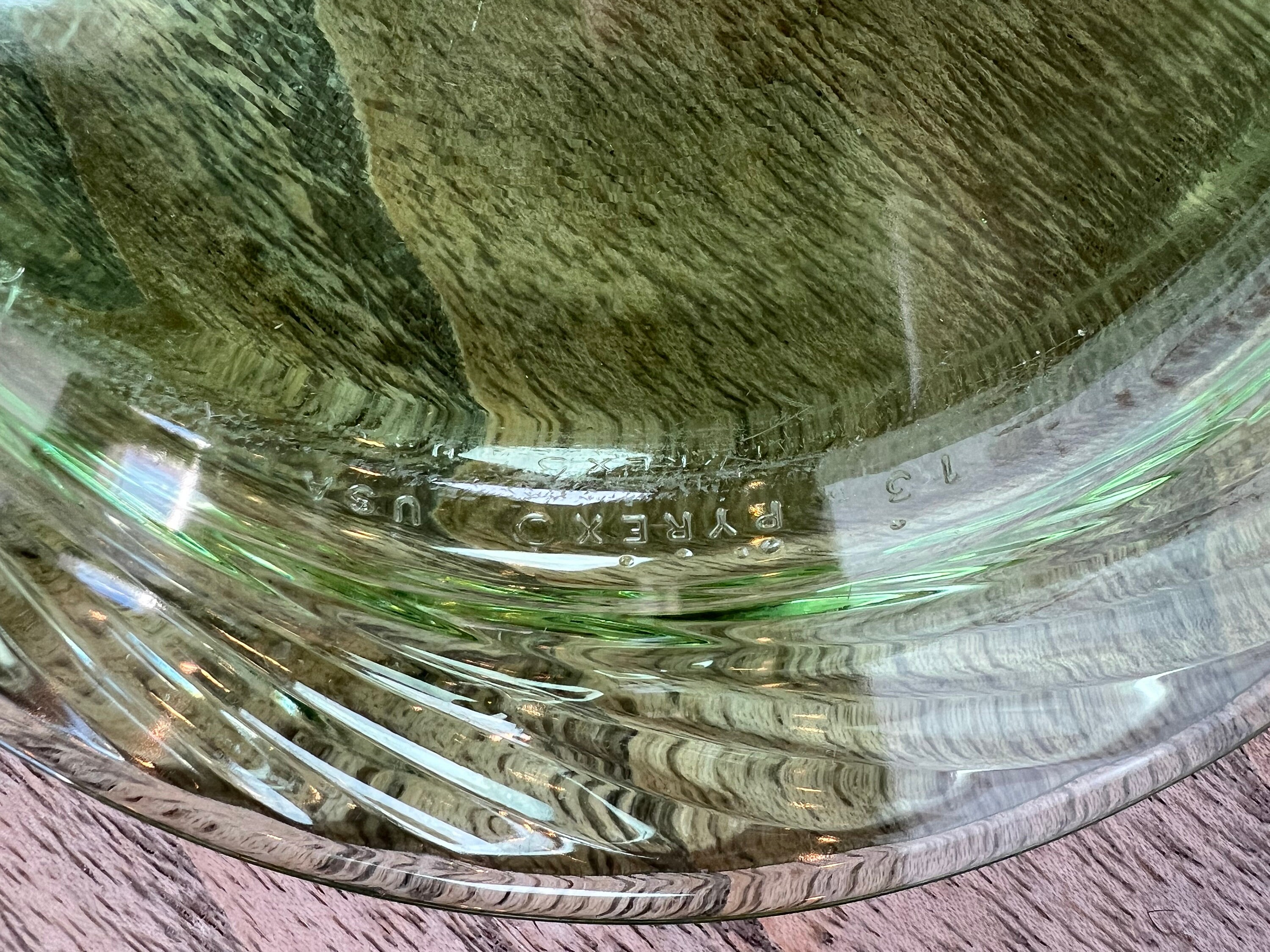 Vintage Pyrex Spiral Dish Set Green, 2 Place Settings - Etsy