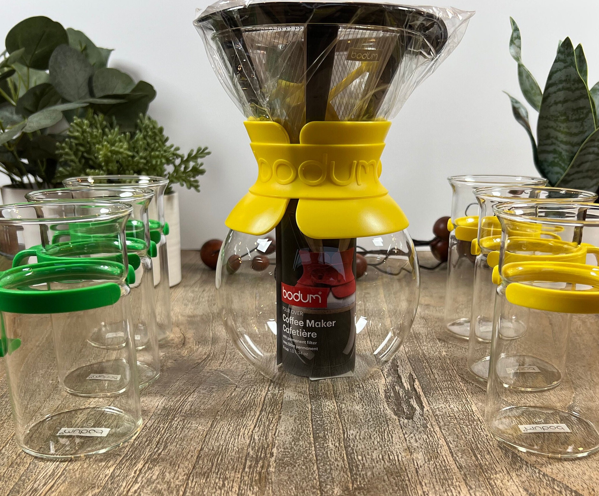 BODUM Bistro Pour Over Coffee Pot & Glass Set - Etsy