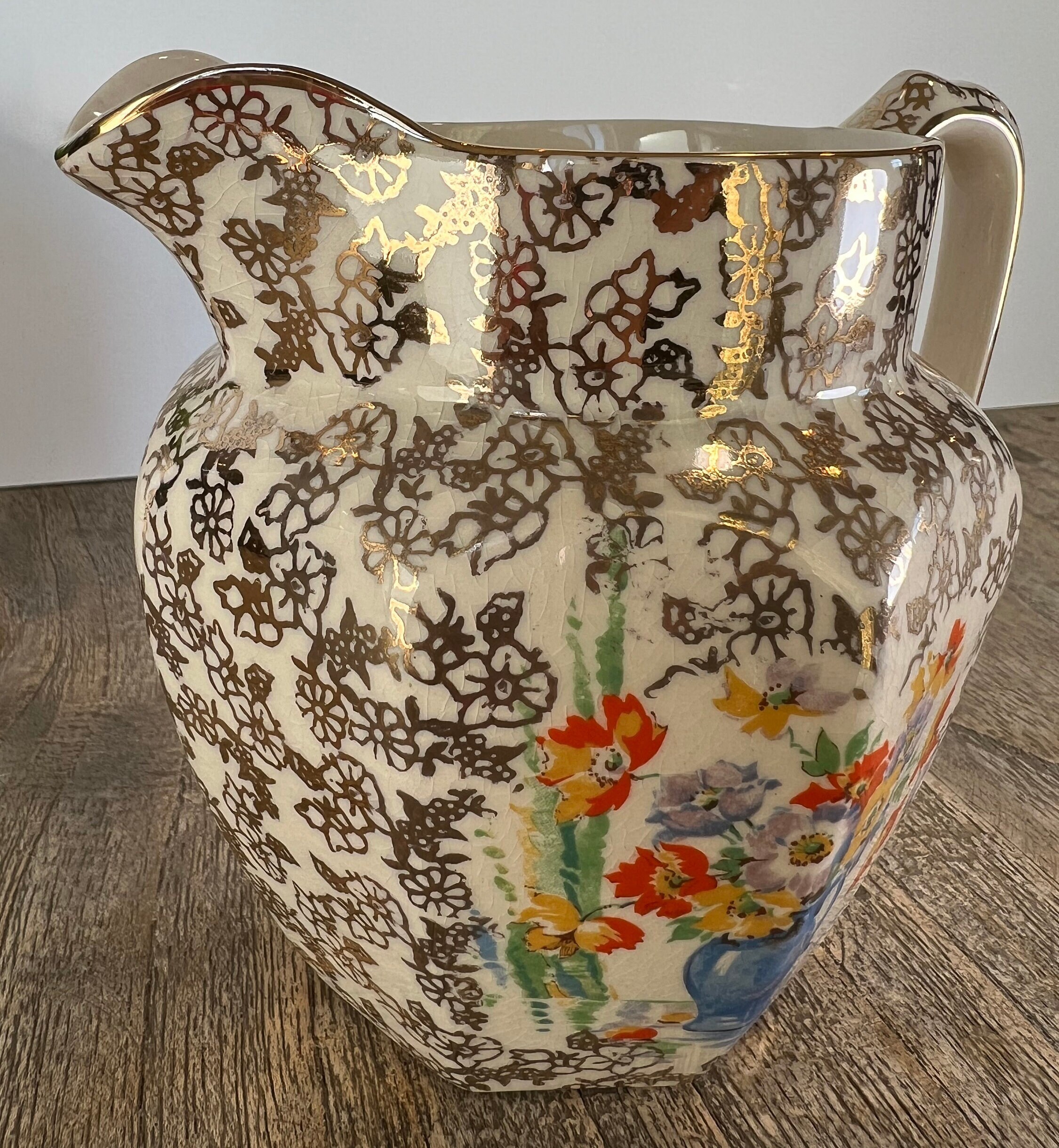Rare Vintage Price Brothers Floral Chintz Pitcher 1930s - Etsy