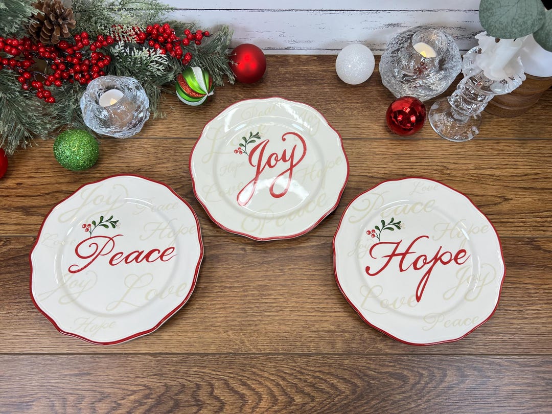 Better Homes And Gardens Christmas Platesnull