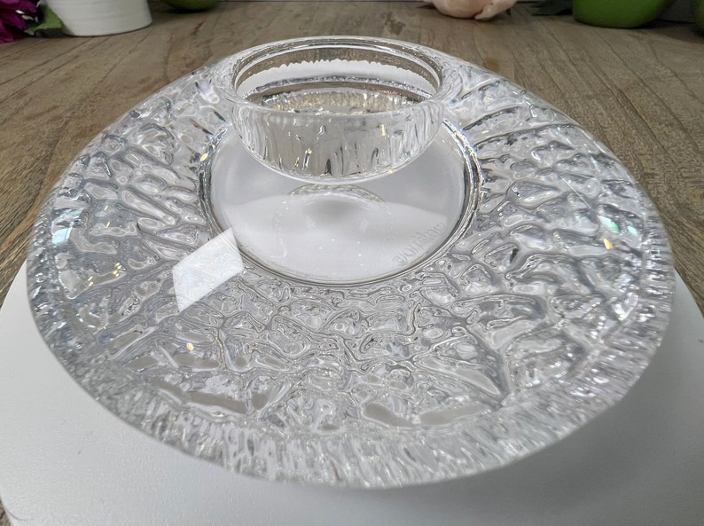 Orrefors Discus Candle Holder - Etsy