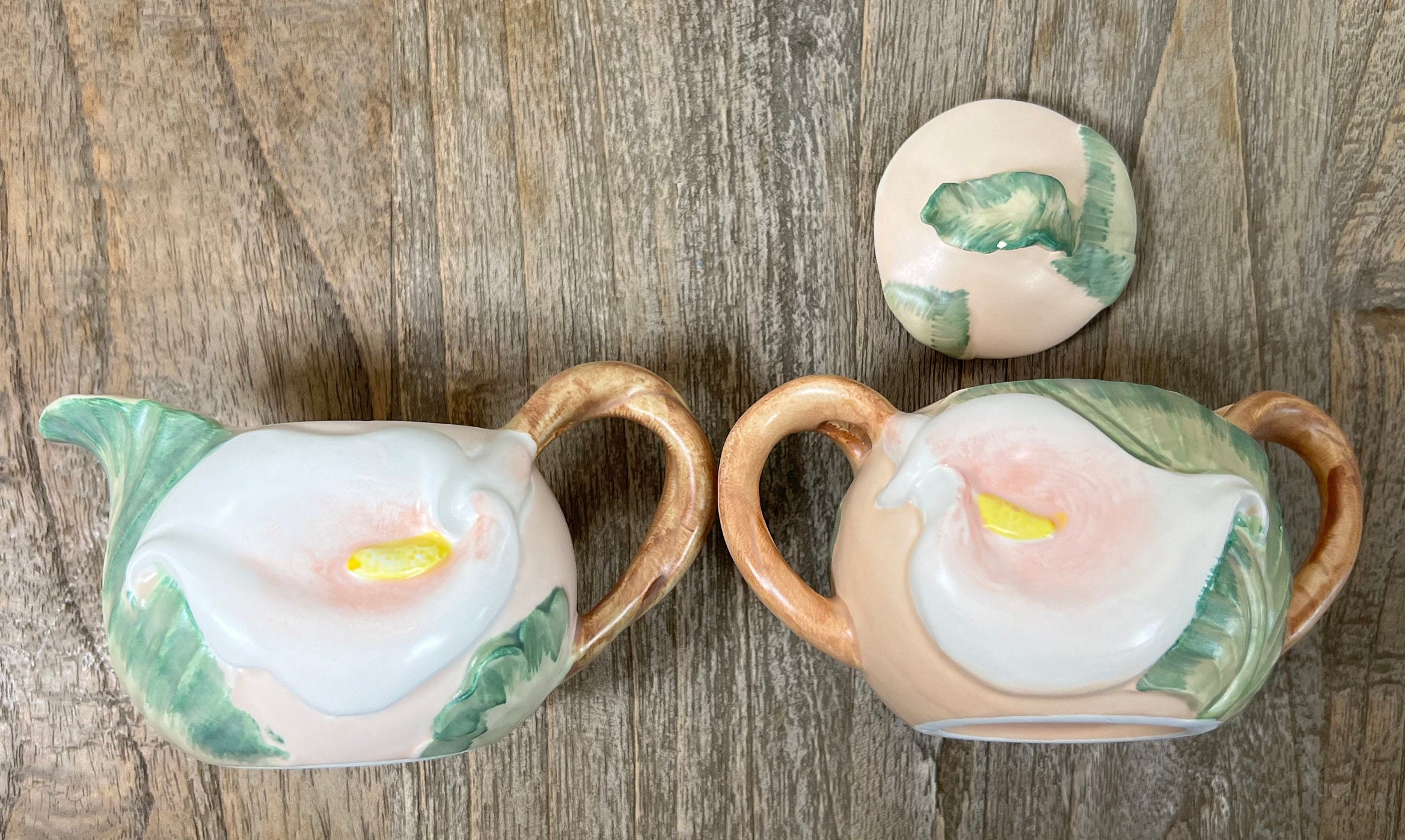 Fitz & Floyd Calla Lily Cream and Sugar Set - Etsy