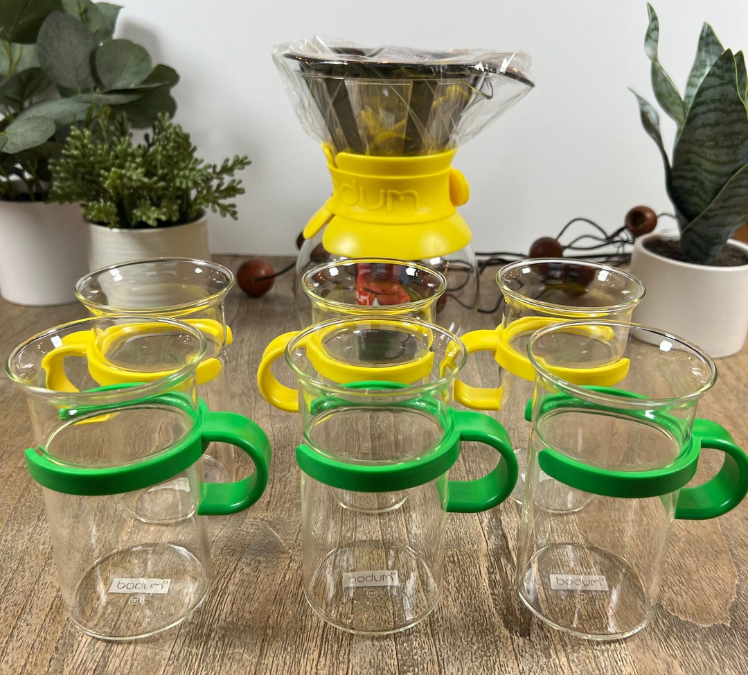 BODUM Bistro Pour Over Coffee Pot & Glass Set - Etsy