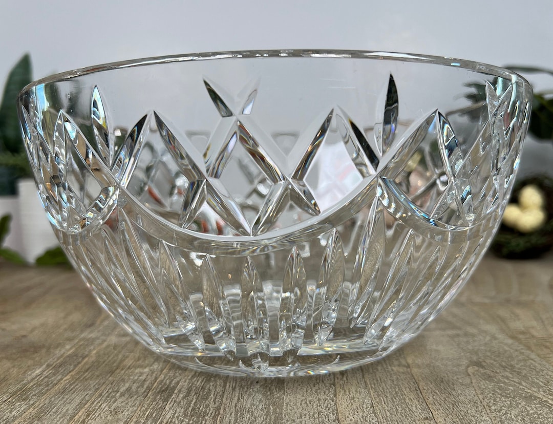 Elegant Vintage Cut Crystal Bowl - Etsy