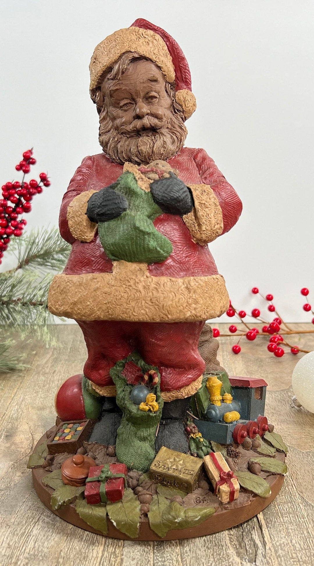 Vintage Tom Clark Gnome Santa Claus Figurine 'SANTA IV' 13 Inches, 1987 ...