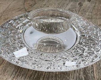 Orrefors Crystal Discus Vintage Candle Holder / Tea Light Holder ...
