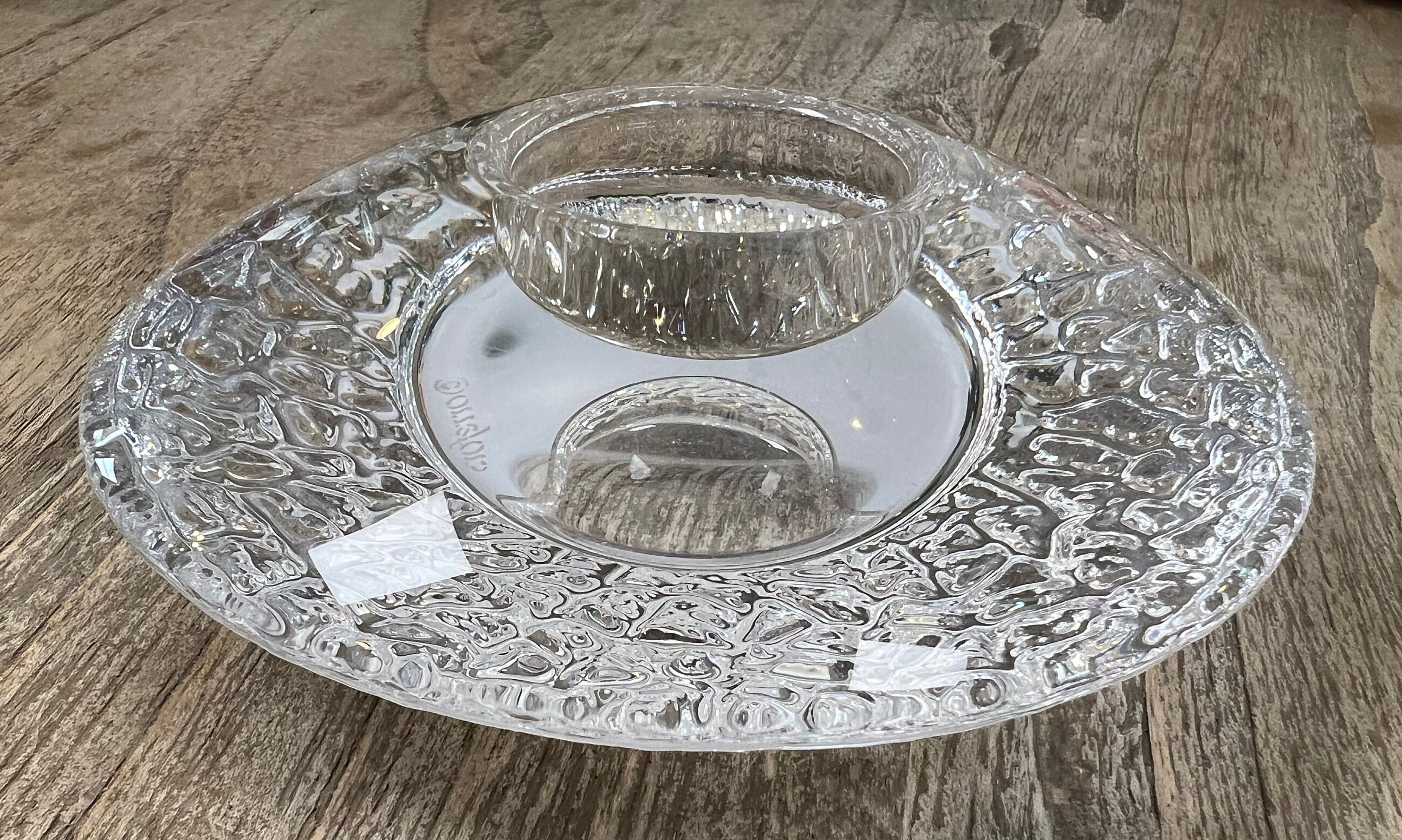 Orrefors Discus Candle Holder - Etsy