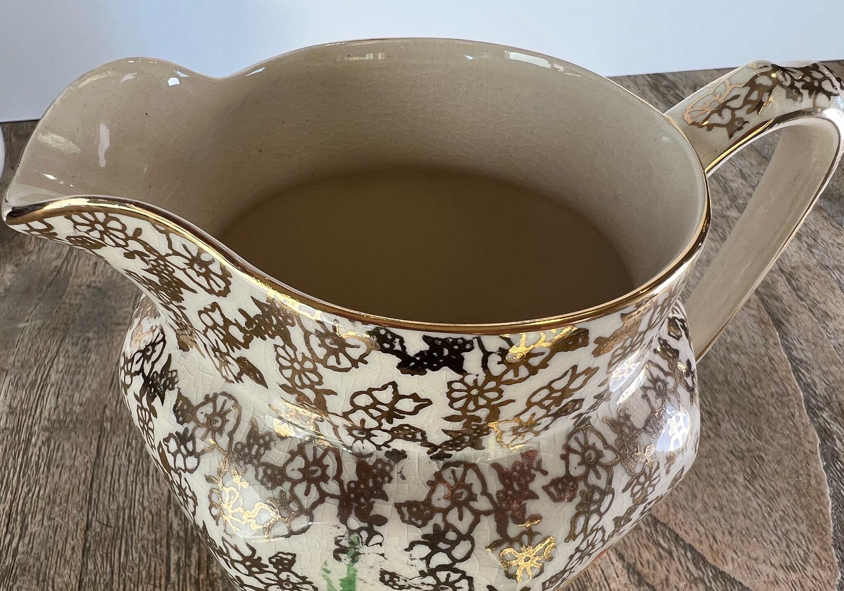 Rare Vintage Price Brothers Floral Chintz Pitcher 1930s - Etsy