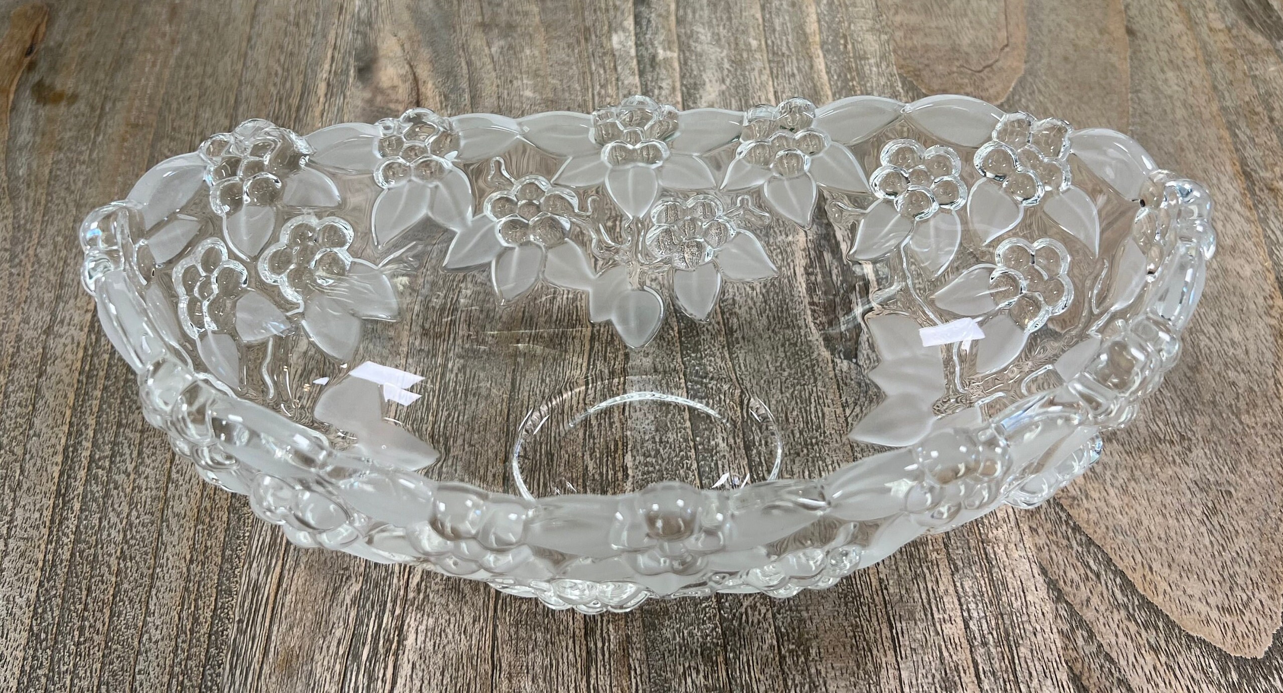 Vintage Mikasa Crystal Glass Serving Bowlvase Etsy