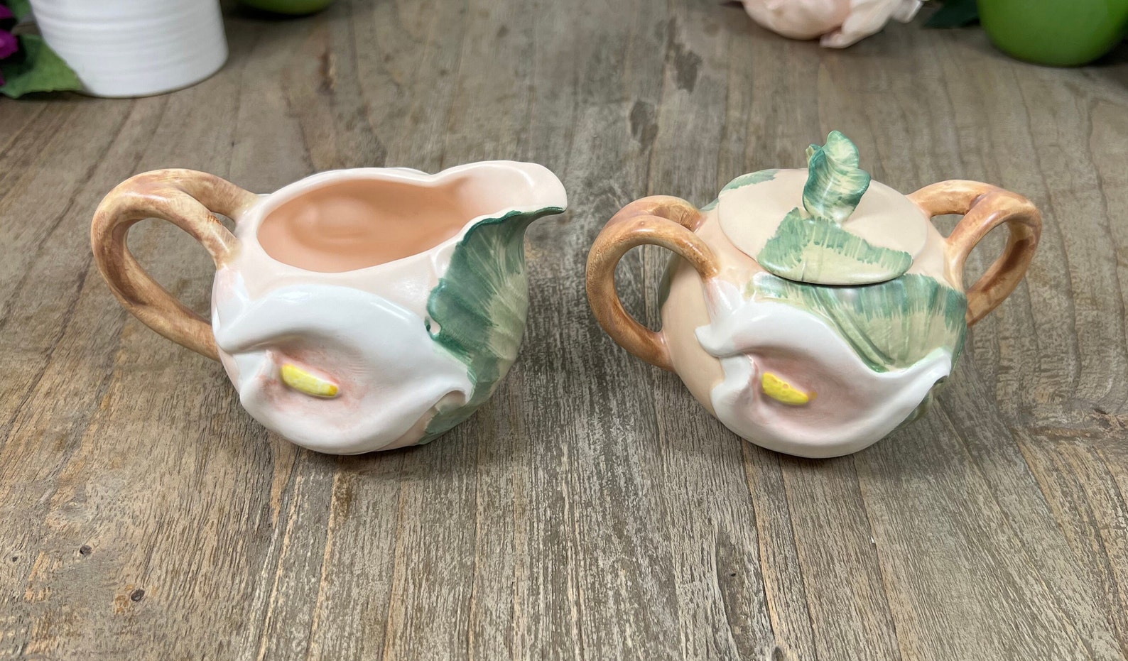 Fitz & Floyd Calla Lily Cream and Sugar Set - Etsy
