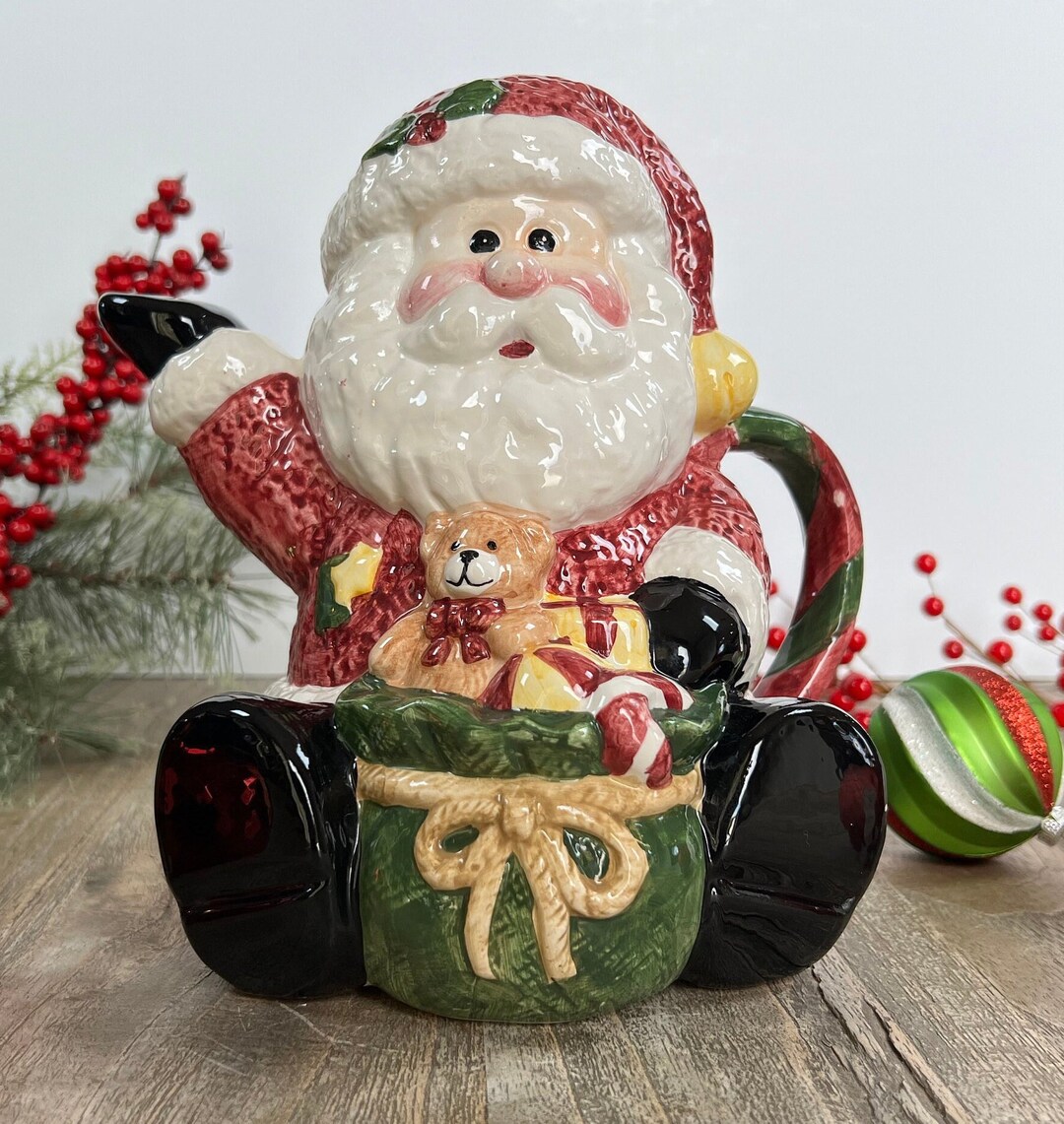 Vintage Santa Claus Teapot - Etsy