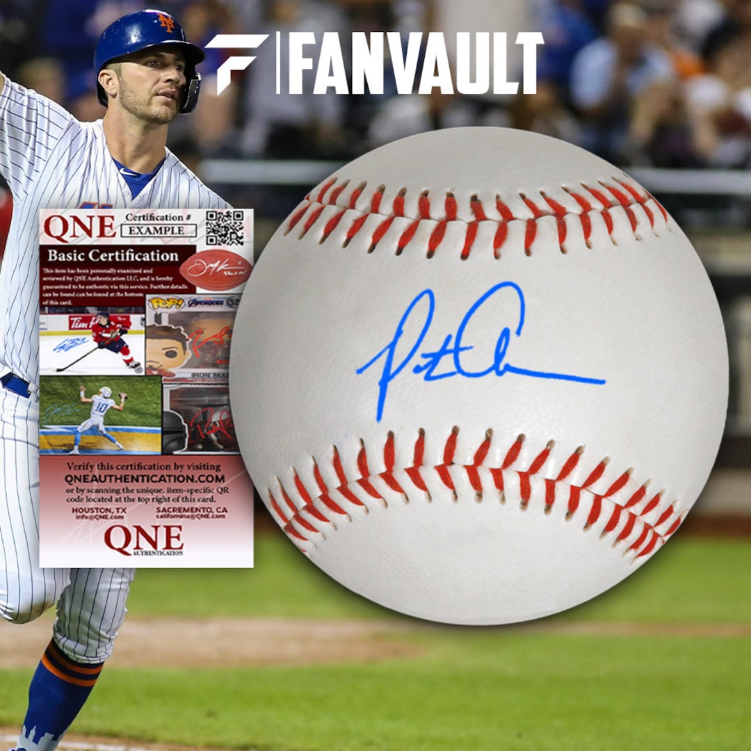Pete Alonso Autographed New York Mets Baseball Certified Signatures ...