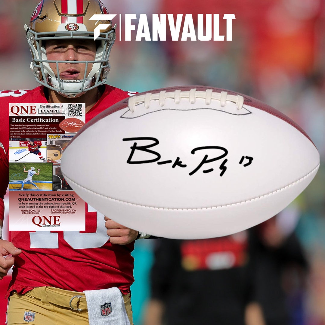 Brock Purdy Autographed San Francisco 49ers Football Certified ...