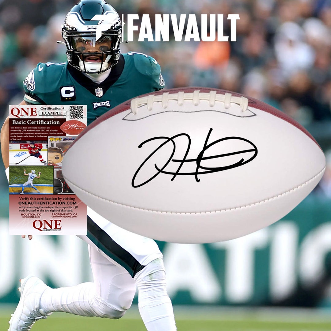 Jalen Hurts Autographed Philadelphia Eagles Football Certified ...