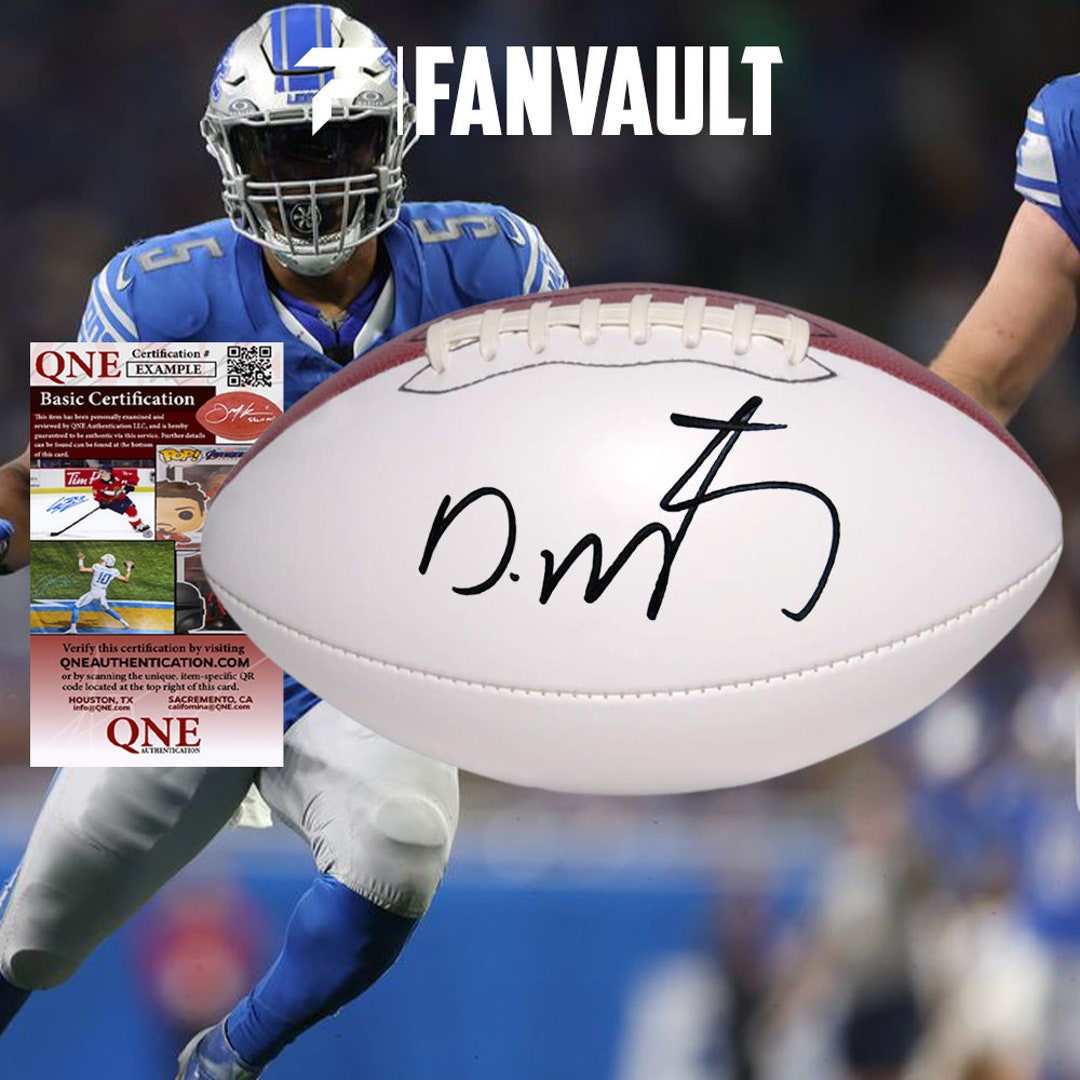 David Montgomery Autographed Detroit Lions Football Certified ...