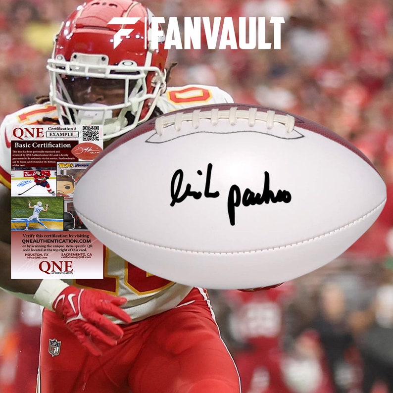 Isiah Pacheco Autographed Kansas City Chiefs Football Certified ...
