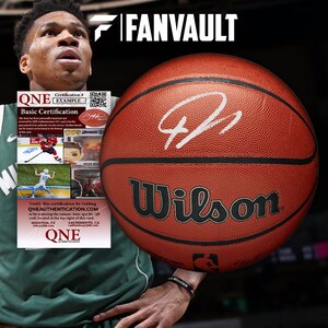 Giannis Antetokounmpo Autographed Milwaukee Bucks NBA Basketball ...