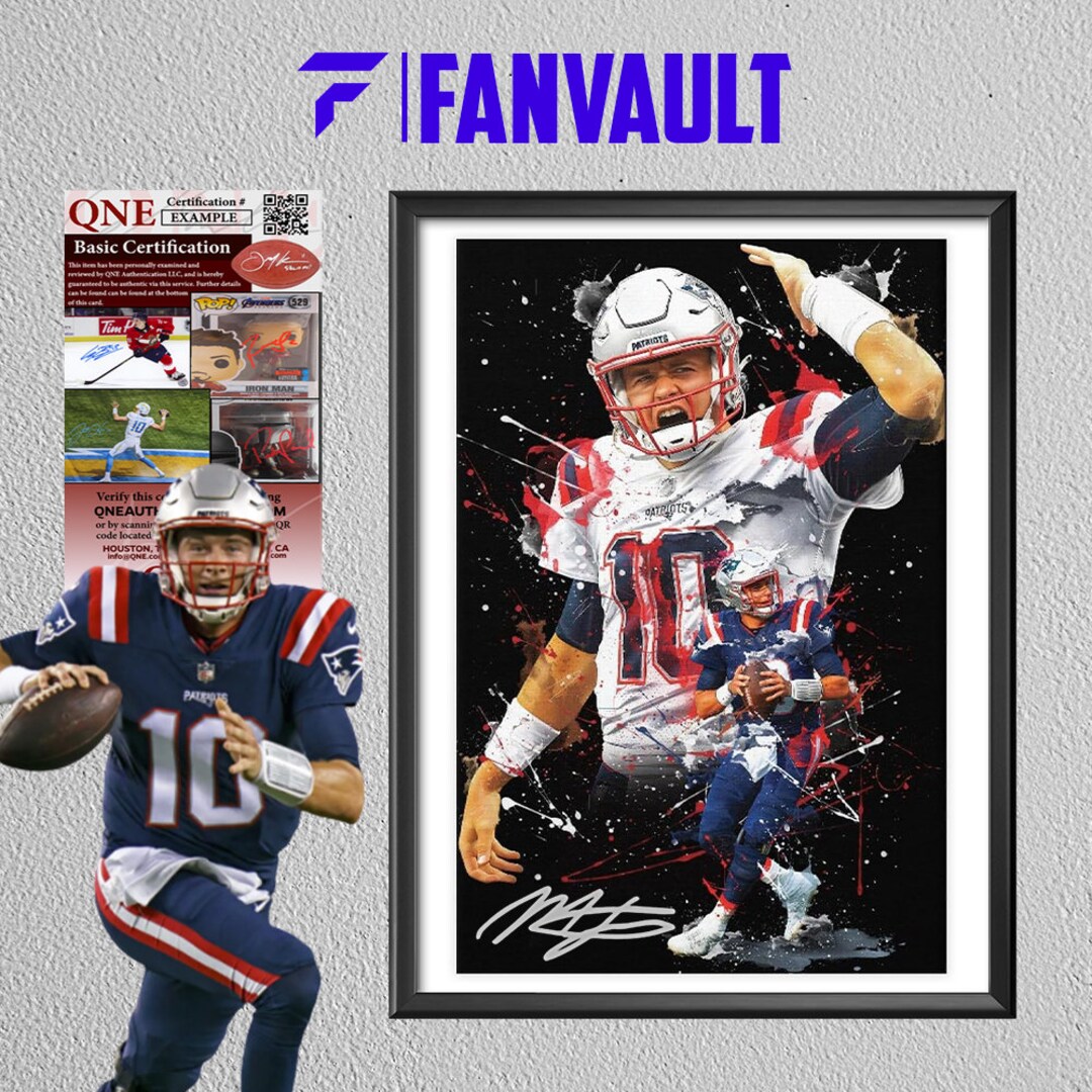 Mac Jones Autographed New England Patriots 12x18 Poster - Etsy