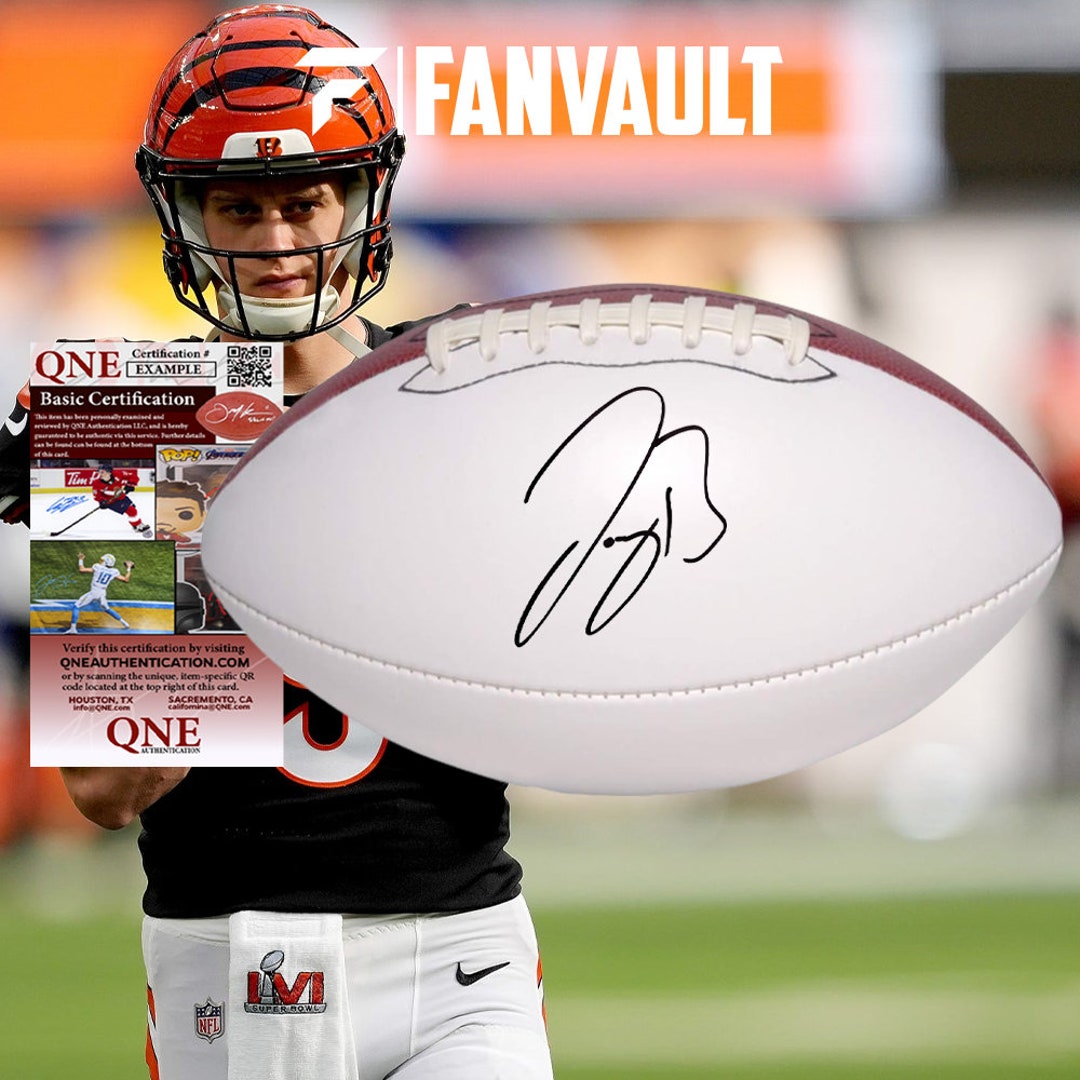 Joe Burrow Autographed Cincinnati Bengals Football Certified Signatures ...
