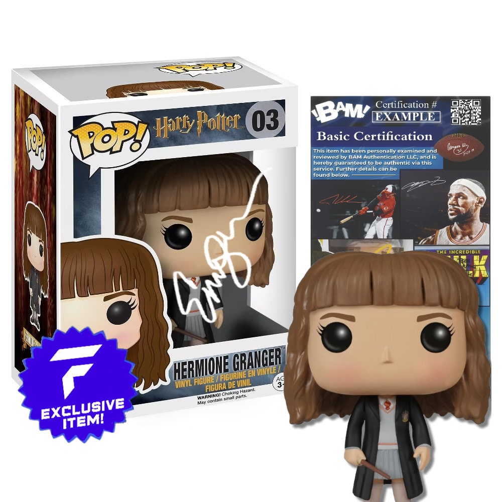 Emma Watson Autographed Hermione Granger Funko Pop Harry Potter ...