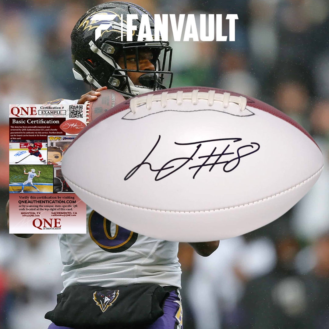 Lamar Jackson Autographed Baltimore Ravens Football Certified ...