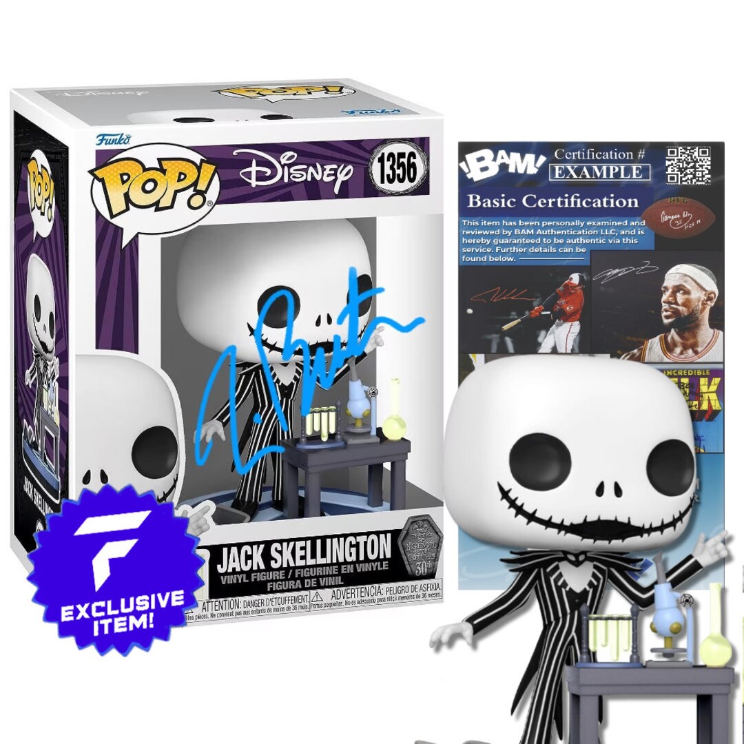 Tim Burton Autographed Jack Skellington Funko Pop the Nightmare Before ...