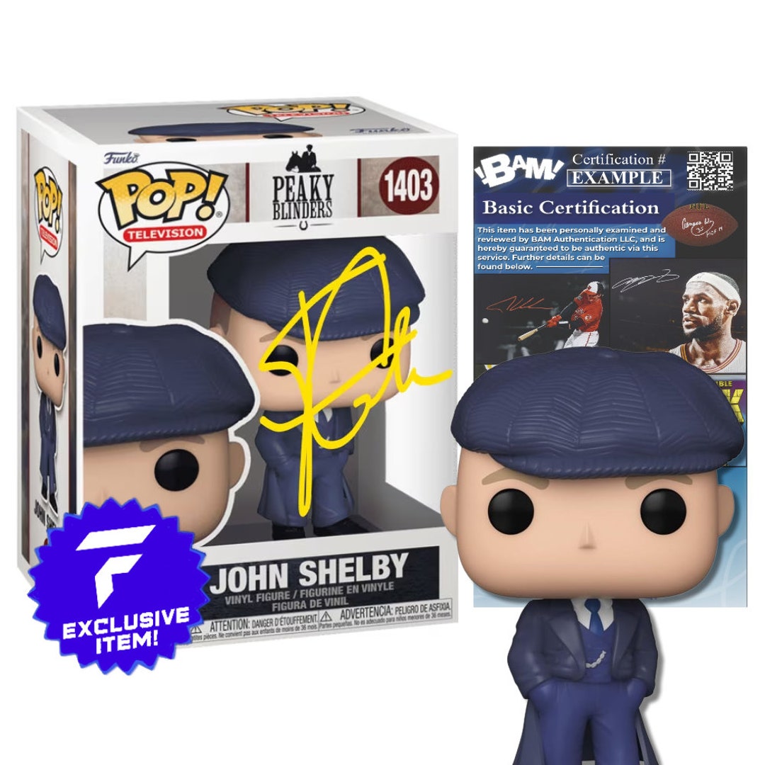Finn Cole Autographed John Shelby Funko Pop Peaky Blinders Certified ...