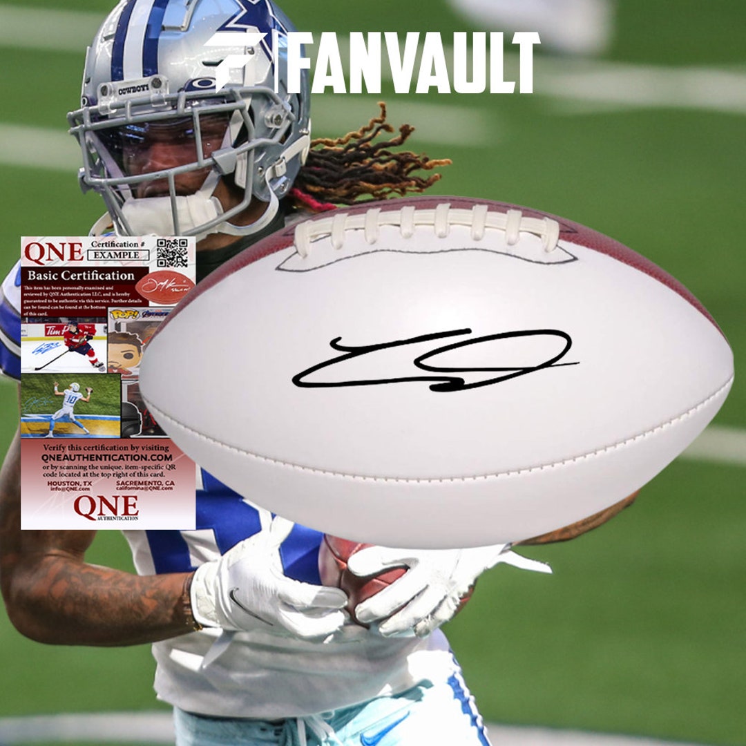 Ceedee Lamb Autographed Dallas Cowboys Football Certified Signatures ...