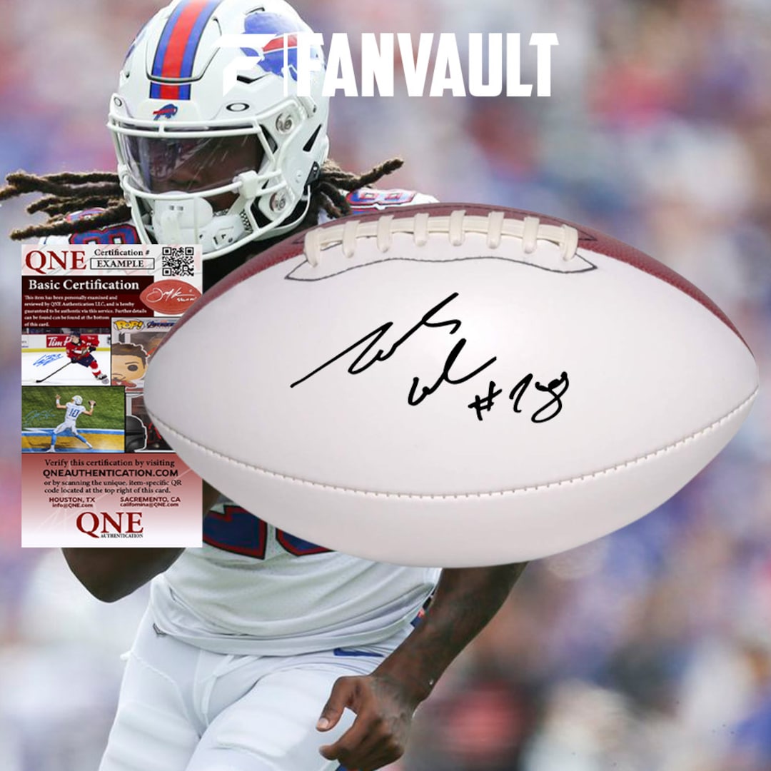 James Cook Autographed Buffalo Bills Football Certified Signatures With ...