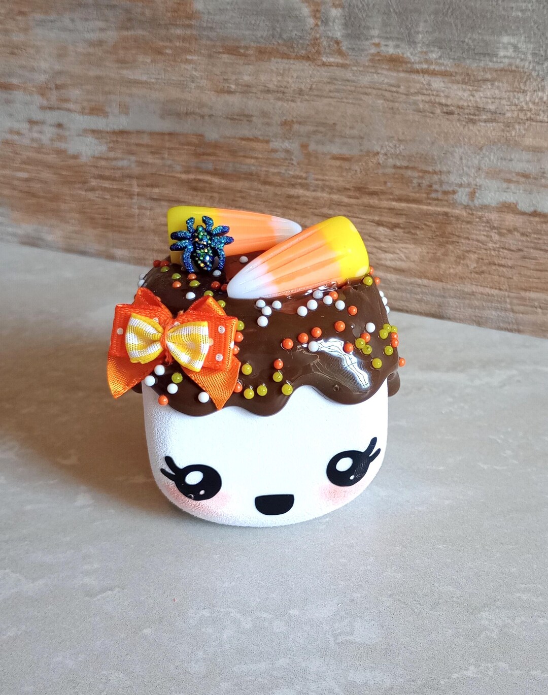 Faux Halloween Marshmallow Buddy - Candy Corn, Tiered Tray Decor, Fake ...