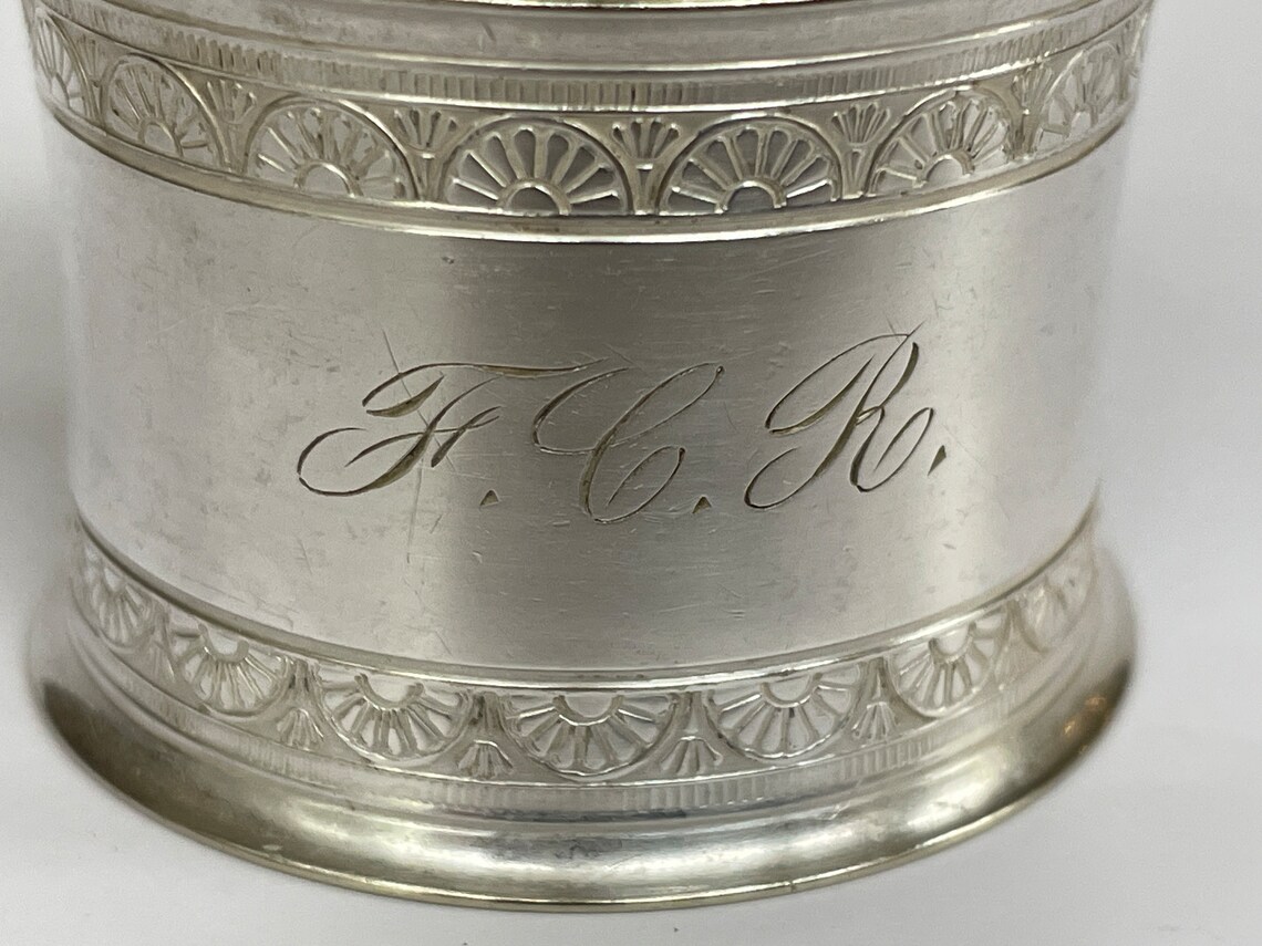 Antique Silverplate Gorham Napkin Ring With Initials F.C.R. - Etsy