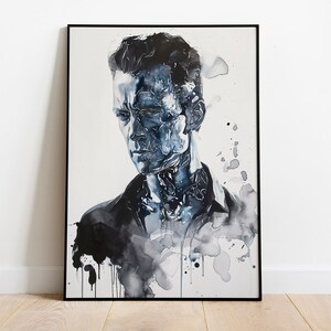 Set of 4 Terminator 2 Movie Retro Posters, Arnold Schwarzenegger Poster ...