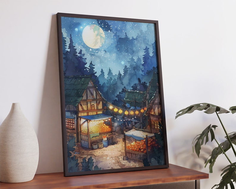 Stardew Valley Posters Printable, Set of 4 Watercolor Video Game Prints ...