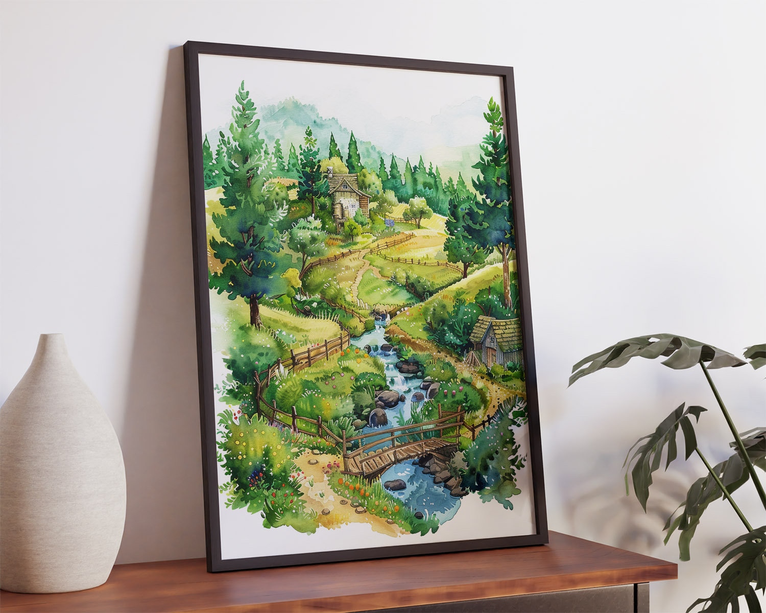 Stardew Valley Posters Printable, Set of 4 Watercolor Video Game Prints ...