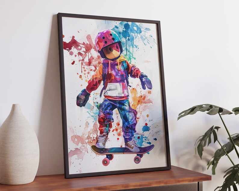 Exclusive Roblox Poster Printable, Set of 4 Watercolor Prints, Kids ...