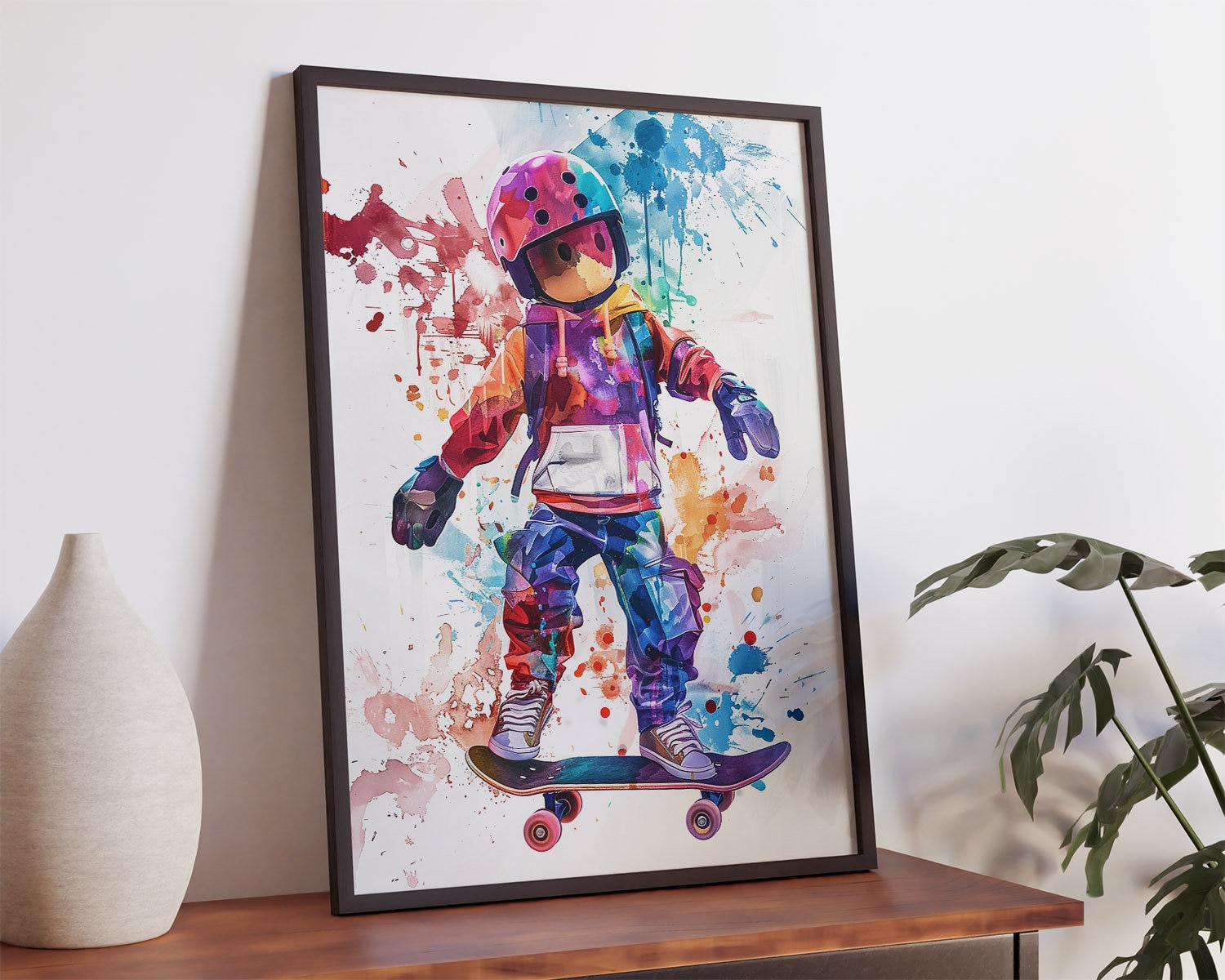 Exclusive Roblox Poster Printable, Set of 4 Watercolor Prints, Kids ...