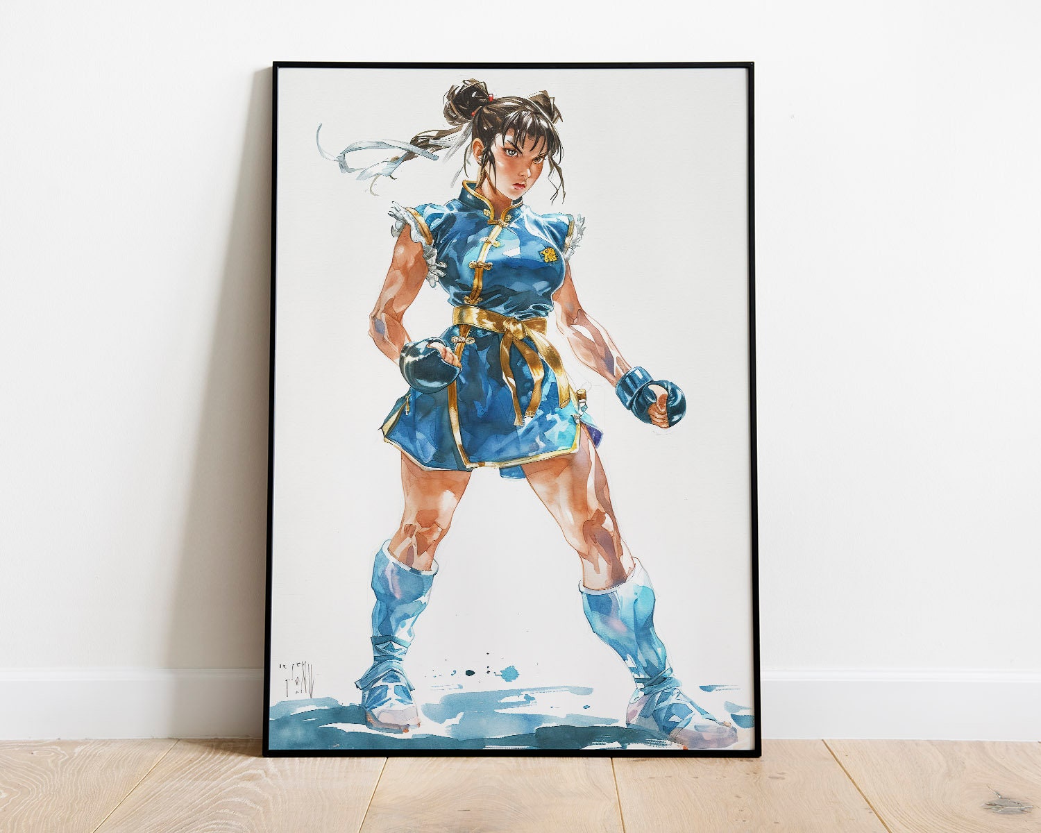 Street Fighter Posters, Set of 4 Watercolor Prints, Chun Li, Blanka ...