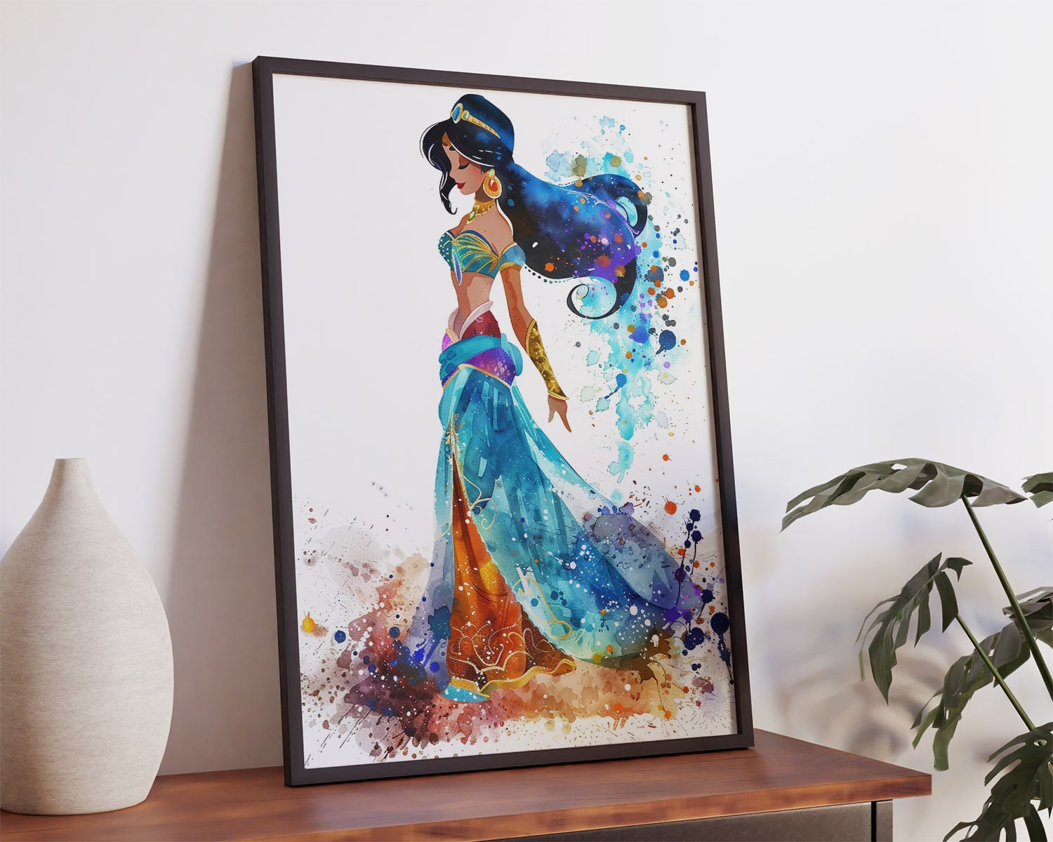 Princess Prints, Set of 4 Watercolor Posters Printable, Fairy Tale ...