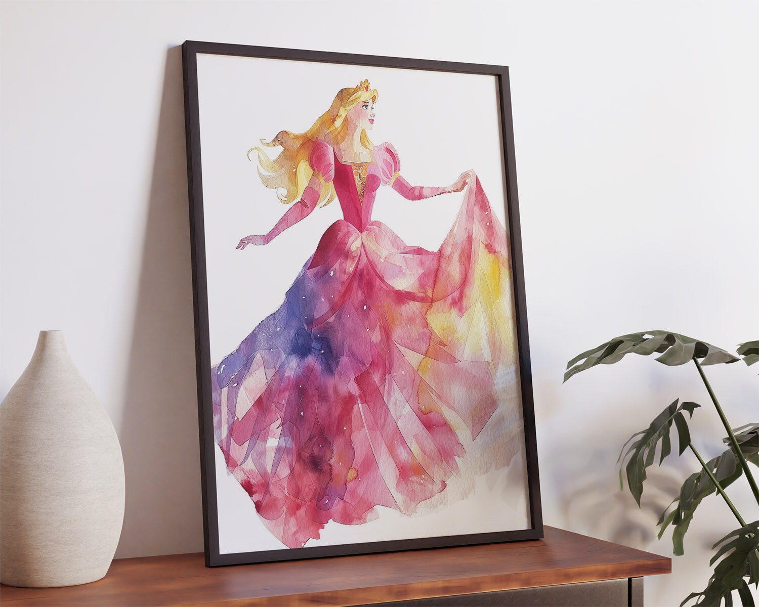 Princess Prints, Set of 4 Watercolor Posters Printable, Fairy Tale ...