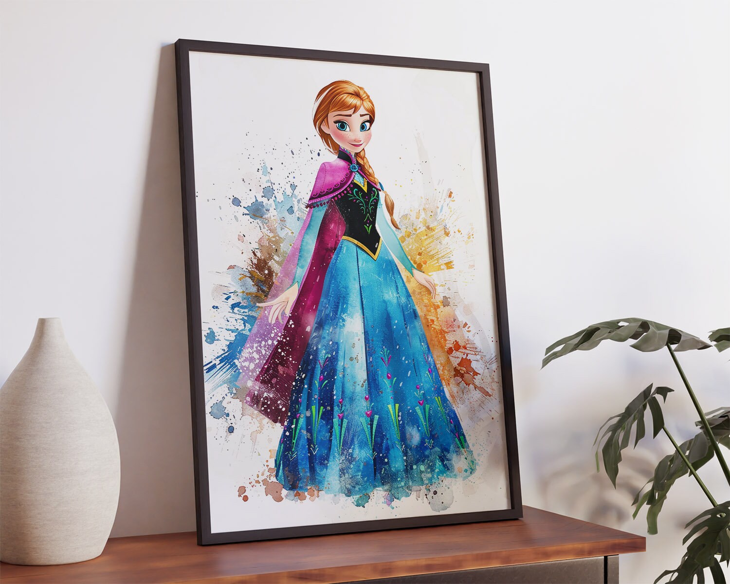 Princess Prints, Set of 4 Watercolor Posters Printable, Fairy Tale ...