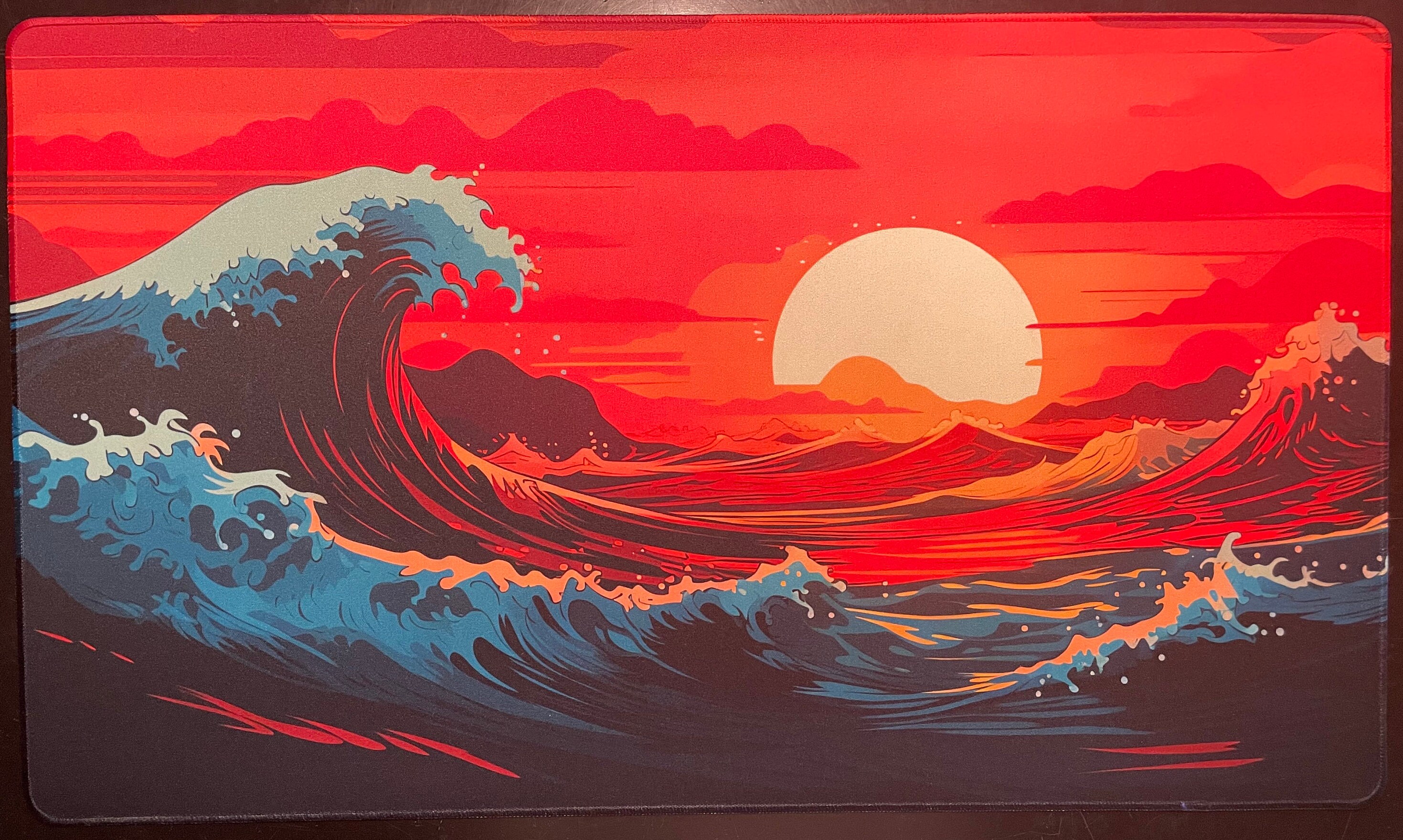 Great Wave Sunset Playmat - Etsy