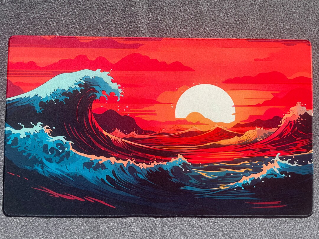Great Wave - Sunset Playmat - Etsy