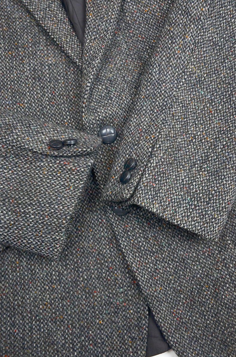 HARRIS TWEED Vintage Tweed Blazer Jacket Sport Coat Jacket Hunting ...