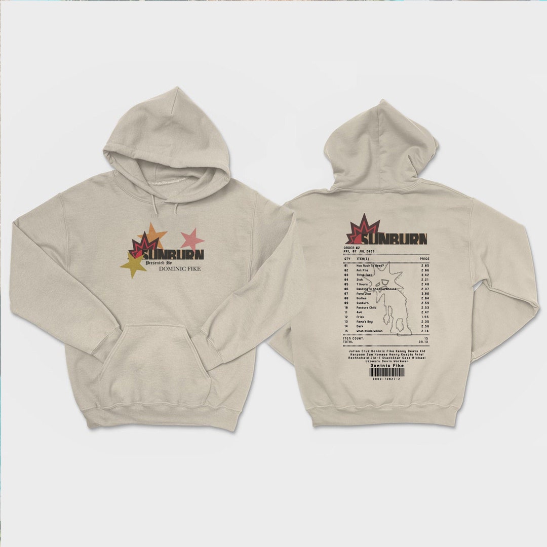 Retro Sunburn Dominic Fike Tracklist Graphic Tee Dominic Fike - Etsy