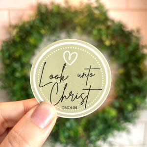 2025 LDS Youth Theme Stickers: Look Unto Christ, Waterproof Gift - Etsy