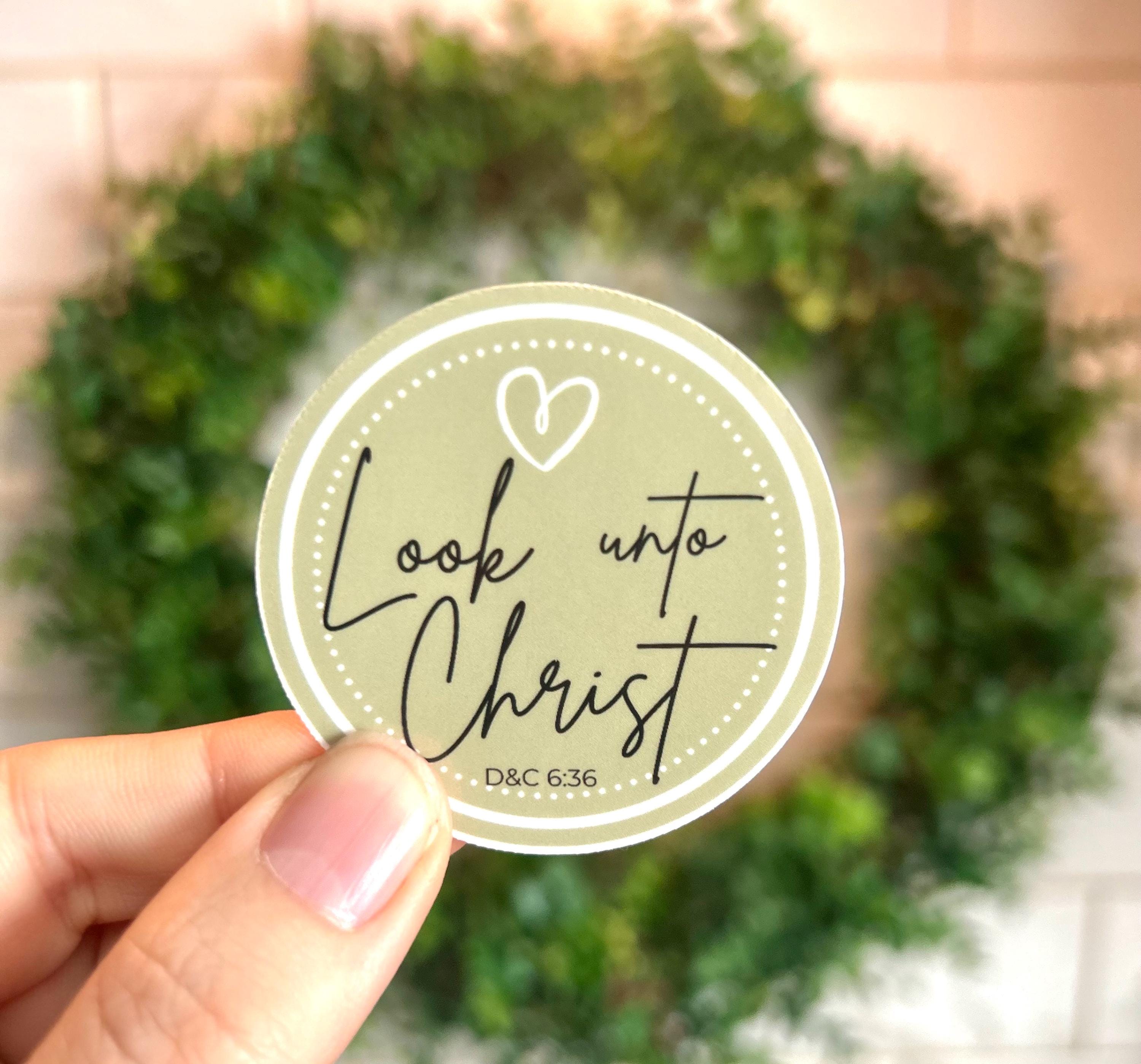 2025 LDS Youth Theme Stickers: Look Unto Christ, Waterproof Gift - Etsy