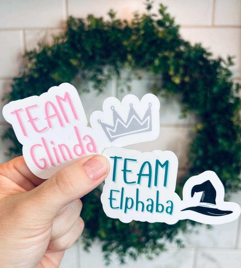 Wicked Movie Stickers Waterproof Elphaba Glinda Defying Gravity Cheap ...