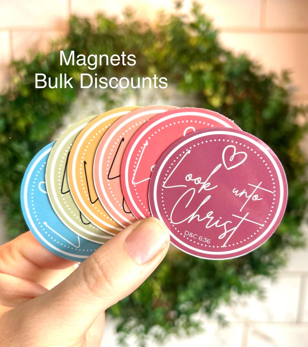 2025 LDS Youth Theme Magnets: Look Unto Christ, Custom Religious Gifts ...