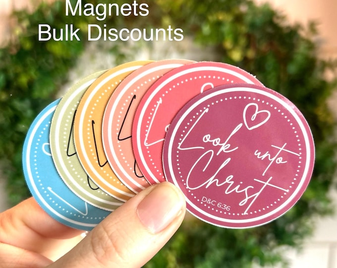 2025 LDS Youth Theme MAGNETS Look Unto Christ Custom LDS Gifts ...